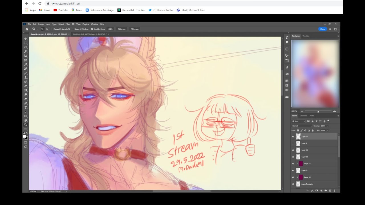 1st drawing stream! Really random and a big mess - YouTube