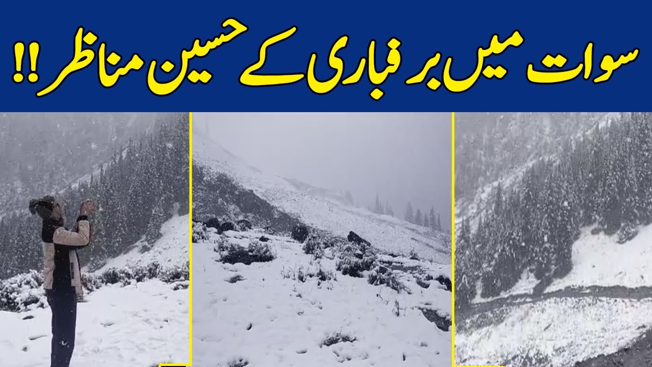 Visuals Of Winter Snowfall in Swat | Dawn News - YouTube