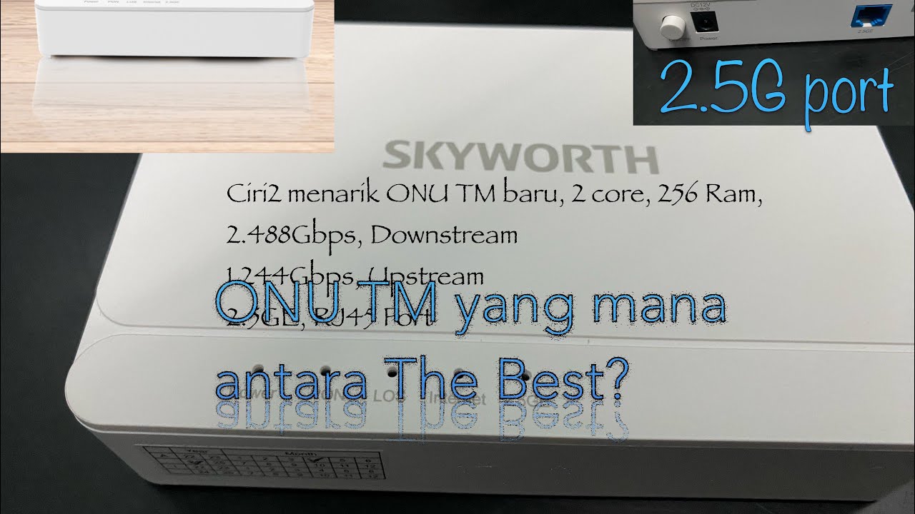 Review ONU yang dibekalkan oleh TM (skyworth/Lyra GN630E) - YouTube