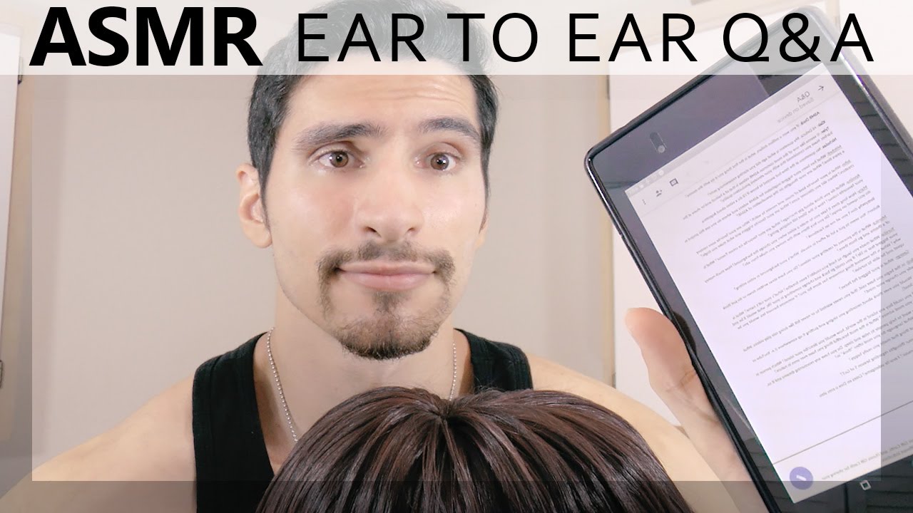 [ASMR] Ear to Ear Facebook Q&A [male] - YouTube