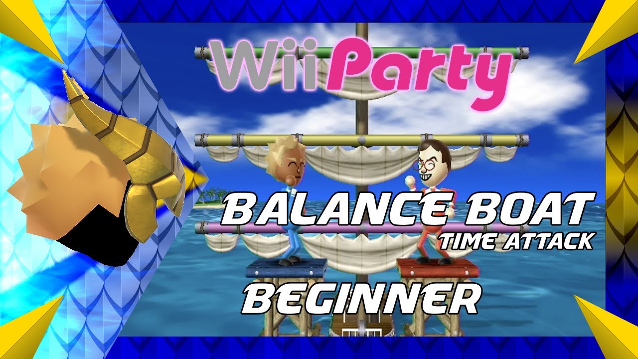 Wii Party - Balance Boat: Time Attack (Beginner) with CPU - YouTube