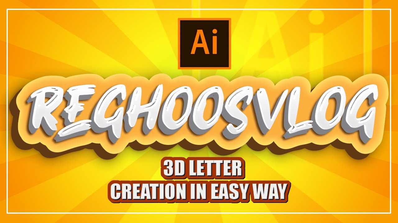 3D LETTER MAKING IN EASY STEPS - YouTube