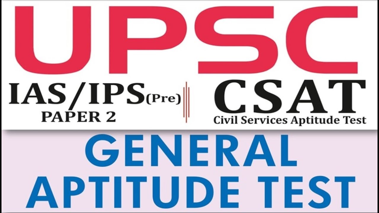 UPSC IAS IPS Prelims (CSAT) GENERAL APTITUDE TEST Solved Paper 2 ...