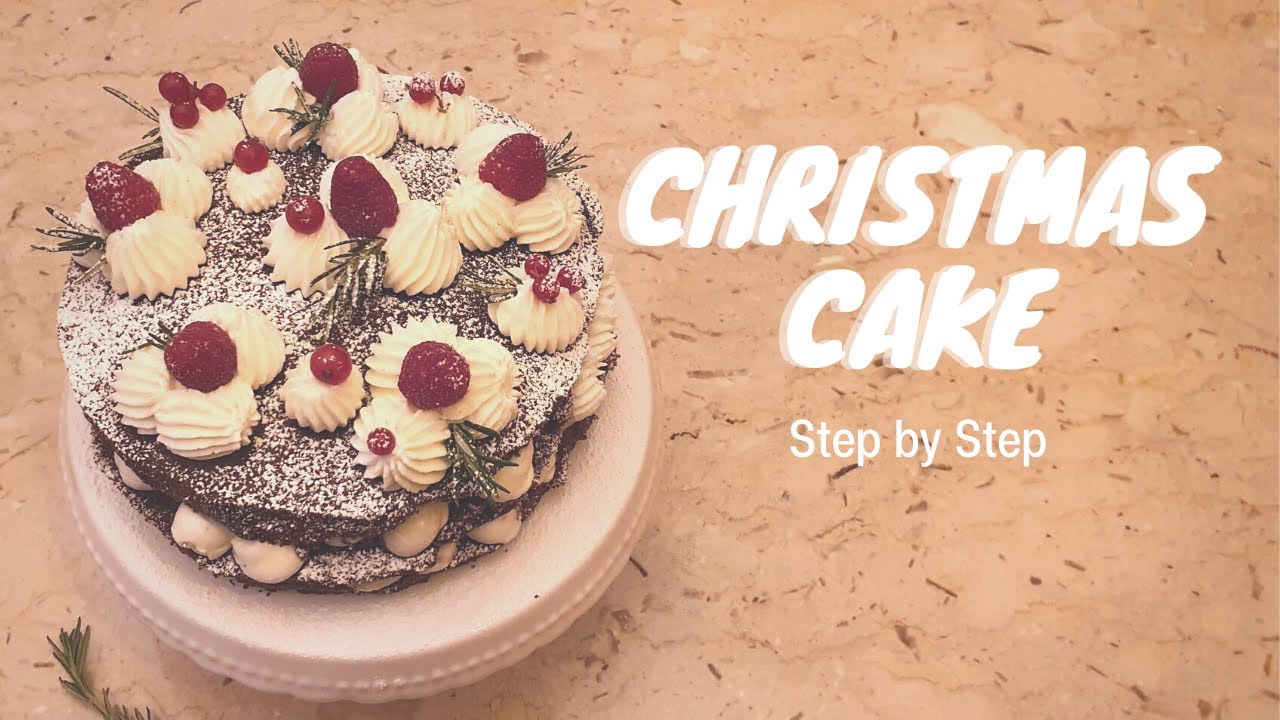 Three-layer Christmas Cake | Delicious holiday dessert recipe - YouTube
