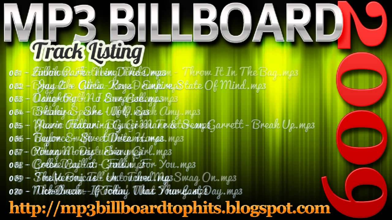 mp3 BILLBOARD 2009 TOP Hits mp3 BILLBOARD 2009 - YouTube