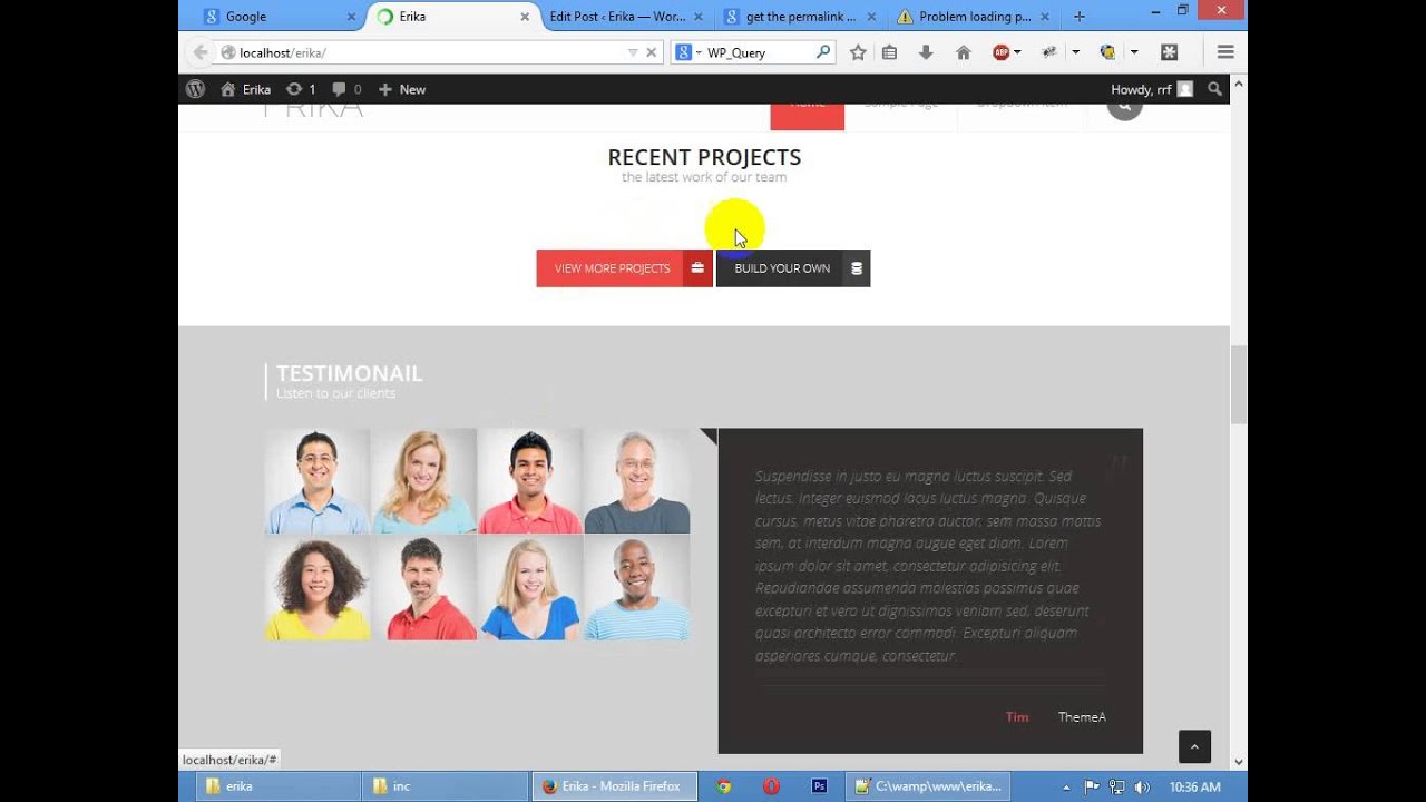 Wordress Theme Development Class 6 Rrf July Batch Youtube