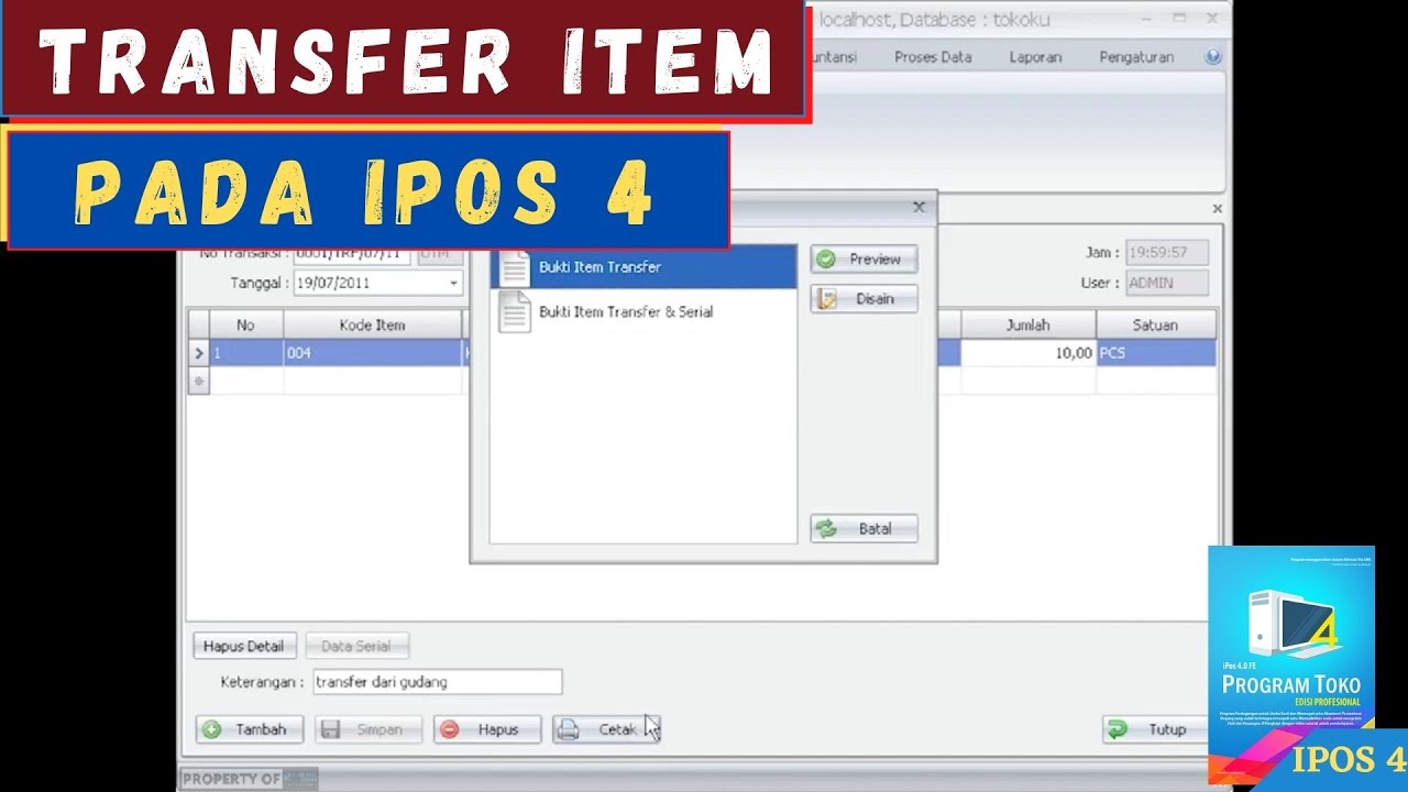 16 Transfer Item pada IPOS 4 - PROGRAM IPOS - YouTube