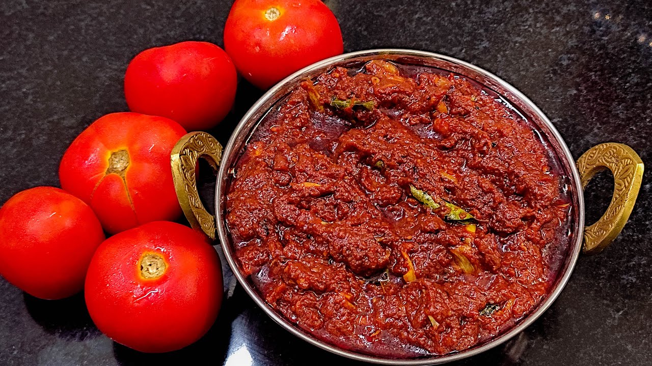 Tomato Thooku Recipe In Tamil | 1 மாதம் ஆனாலும் கெட்டு போகாத தக்காளி ...