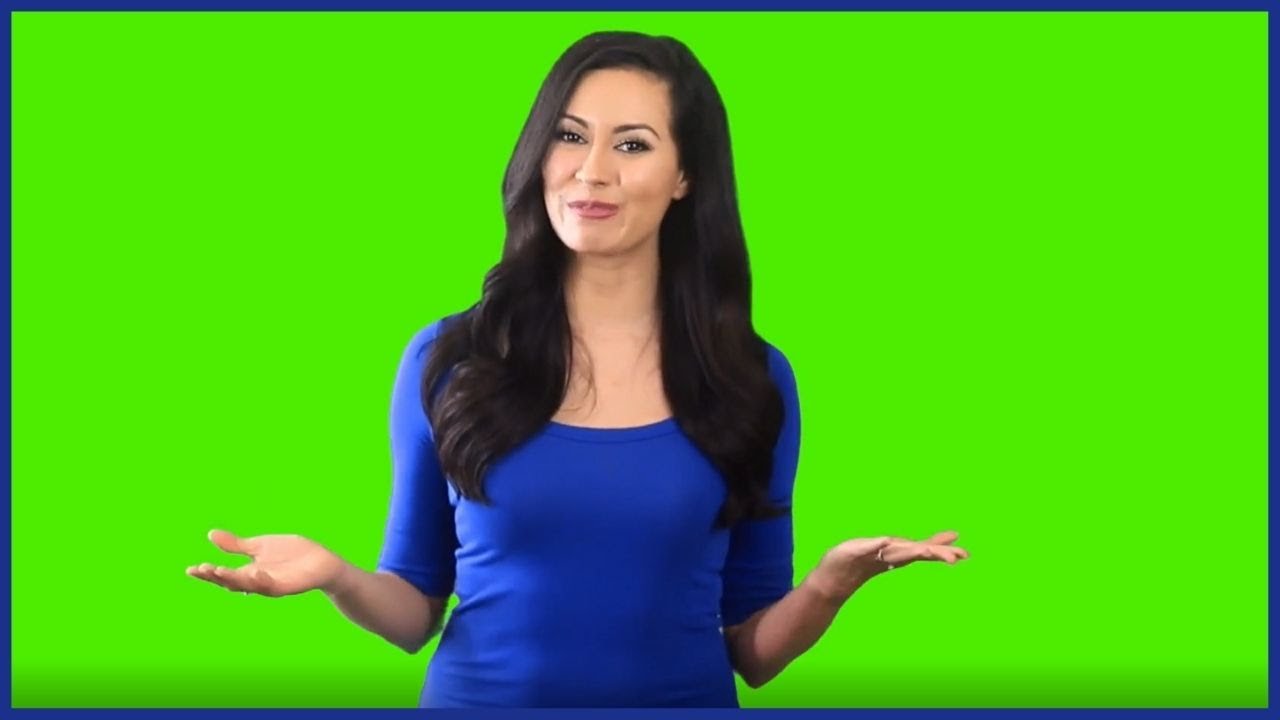 Chroma Key Personagem Feminino Humano Avatar Apresentadora de Notícias ...