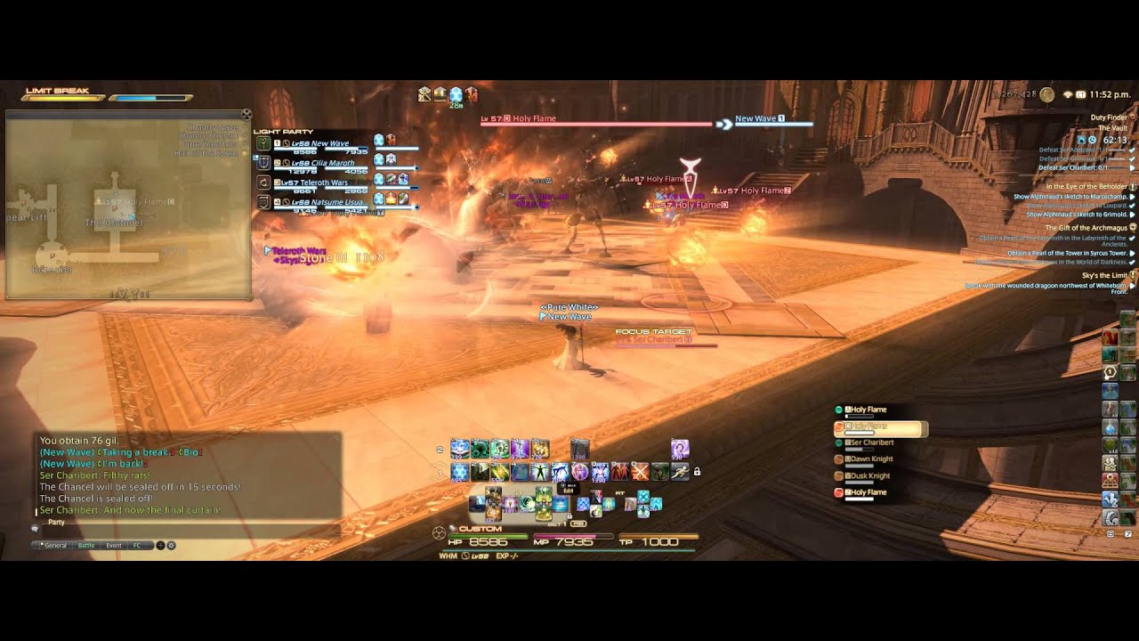 Final Fantasy XIV: Heavensward Ser Charibert fight - YouTube