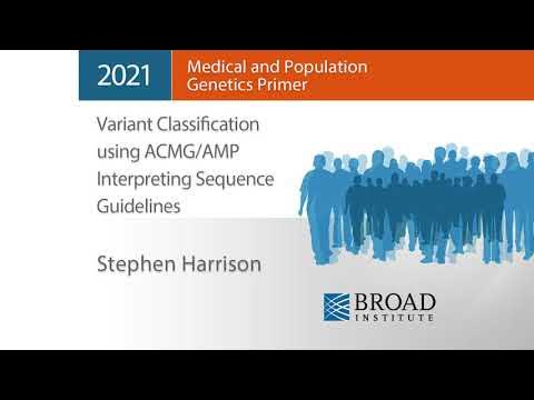 MPG Primer: Variant Classification using ACMG/AMP Interpreting Sequence Guidelines (2021) - YouTube