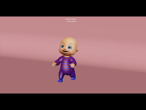 Little Baby Walk Cycle 3D Animation - YouTube