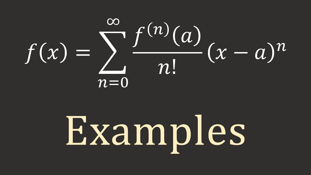 Calculus I: Taylor Polynomials Examples - YouTube