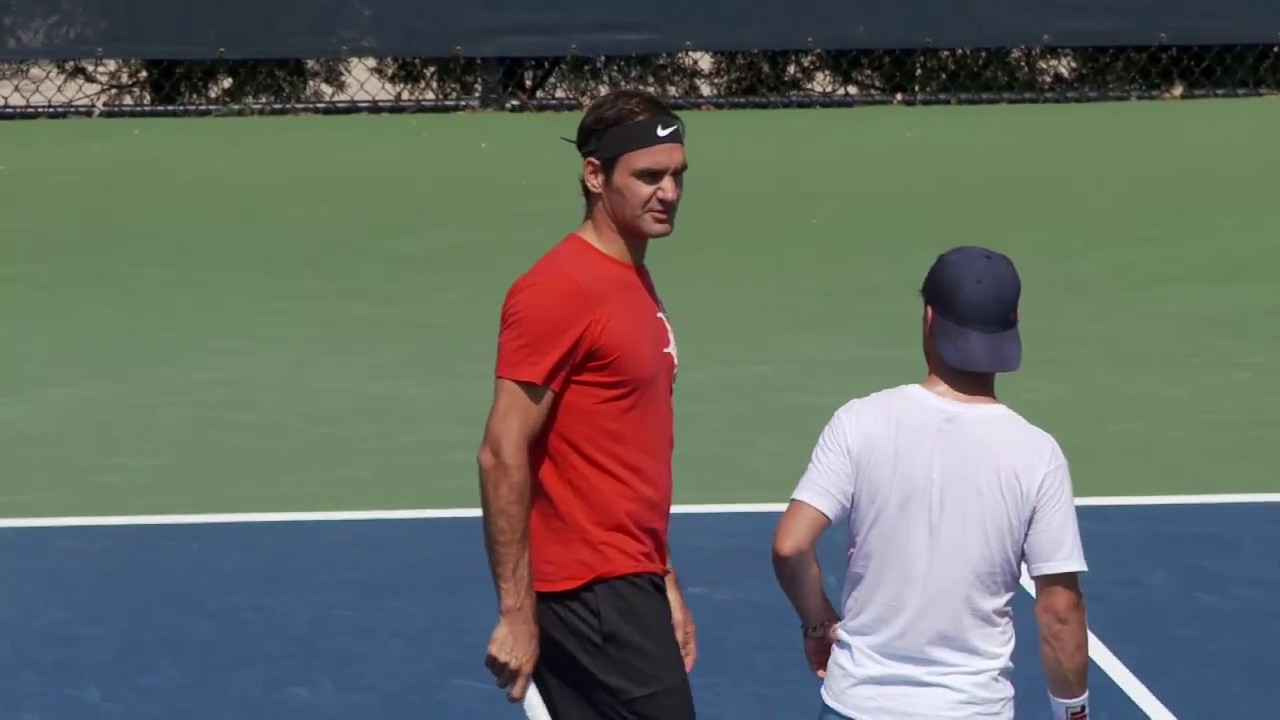 LIVE US Open Tennis 2017: Roger Federer Practice - YouTube