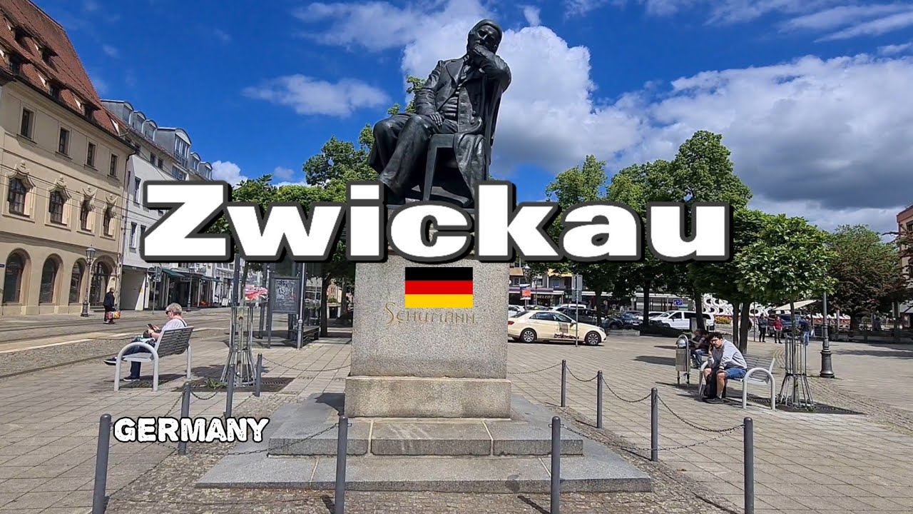 Zwickau Germany 🇩🇪 Walking Tour in Historic city of Zwickau in Germany ...