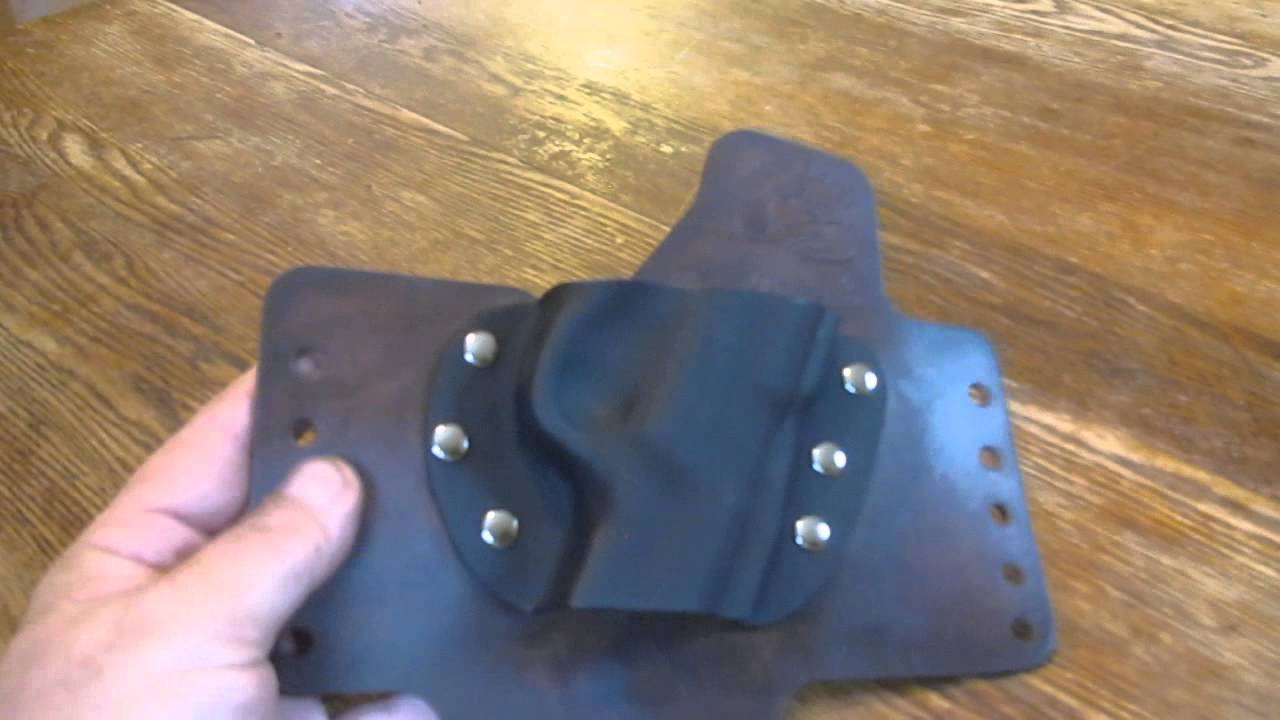 Customized White Hat Holster: Antique Brown Basemax - YouTube