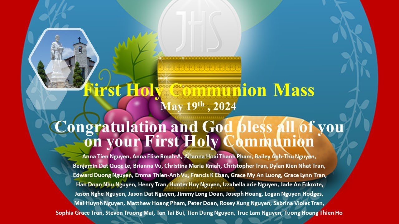 First Holy Communion Mass. May 19th, 2024 - YouTube