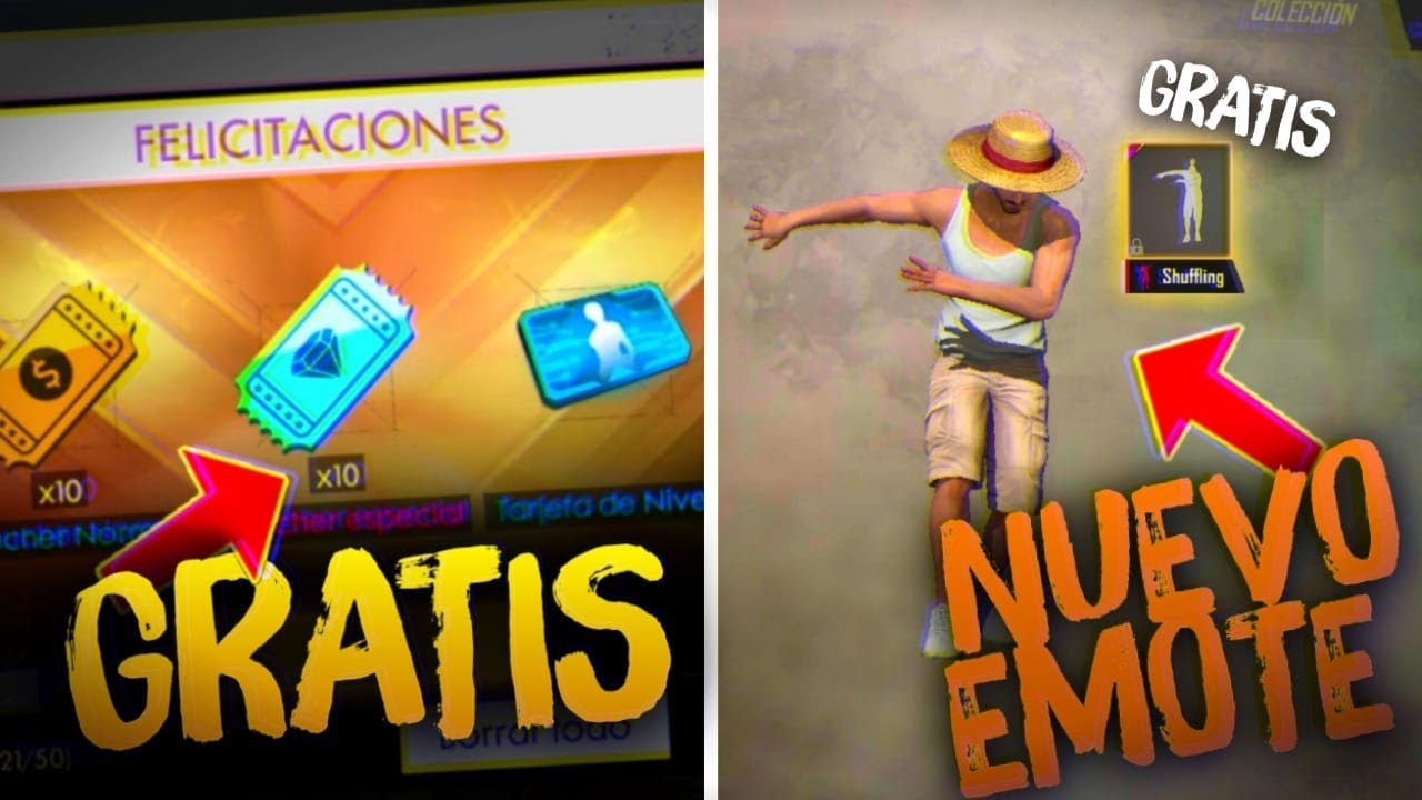 NUEVO EMOTE "SHUFFLING" OBTÉN *GRATIS* EN FREE FIRE RAPIDOO!! - YouTube