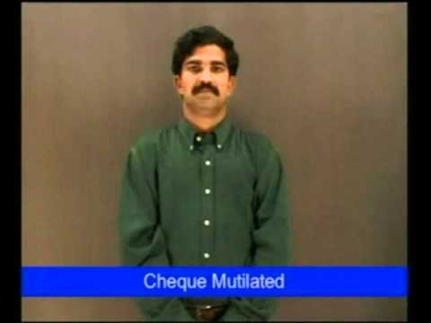 Cheque Mutilated - YouTube