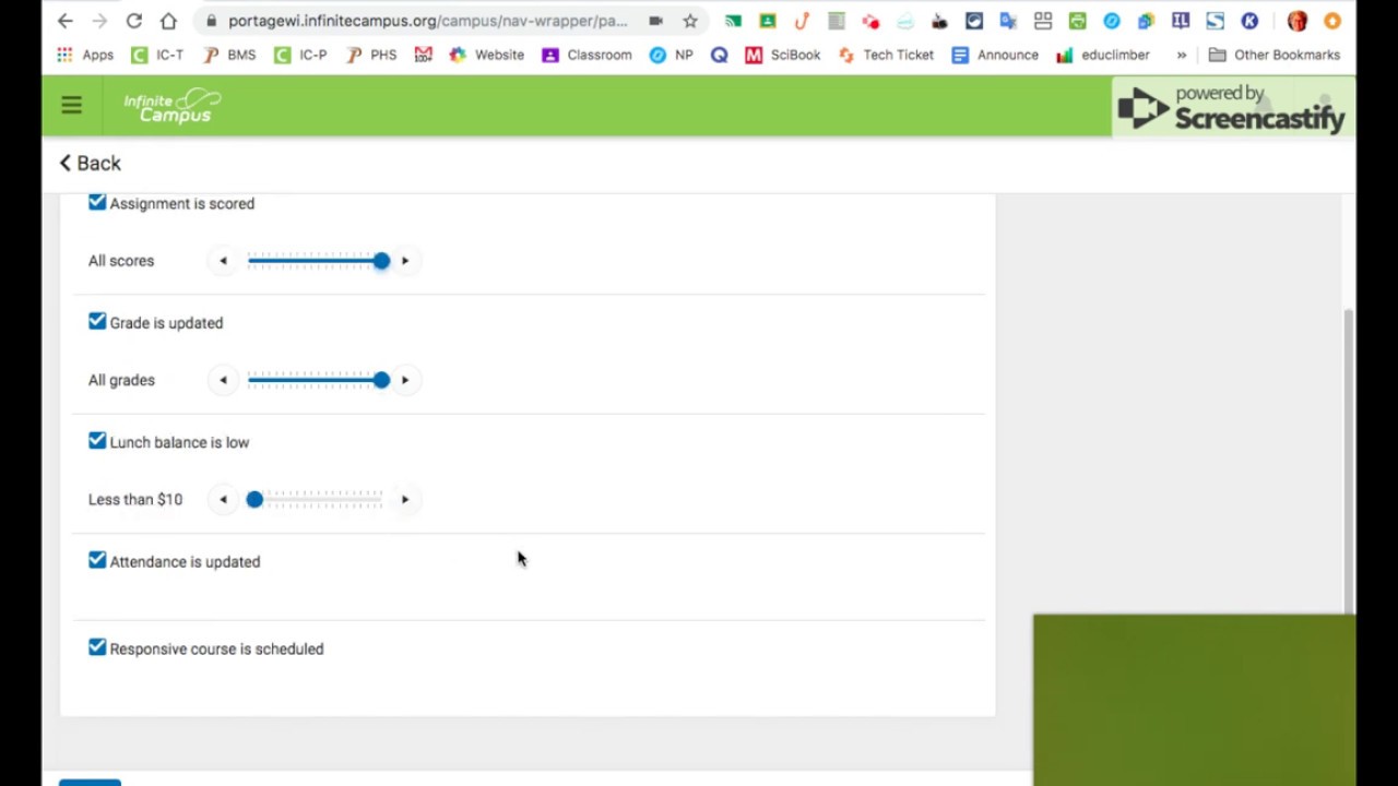 Tutorial: How to change Parent Notification Settings in Infinite Campus ...