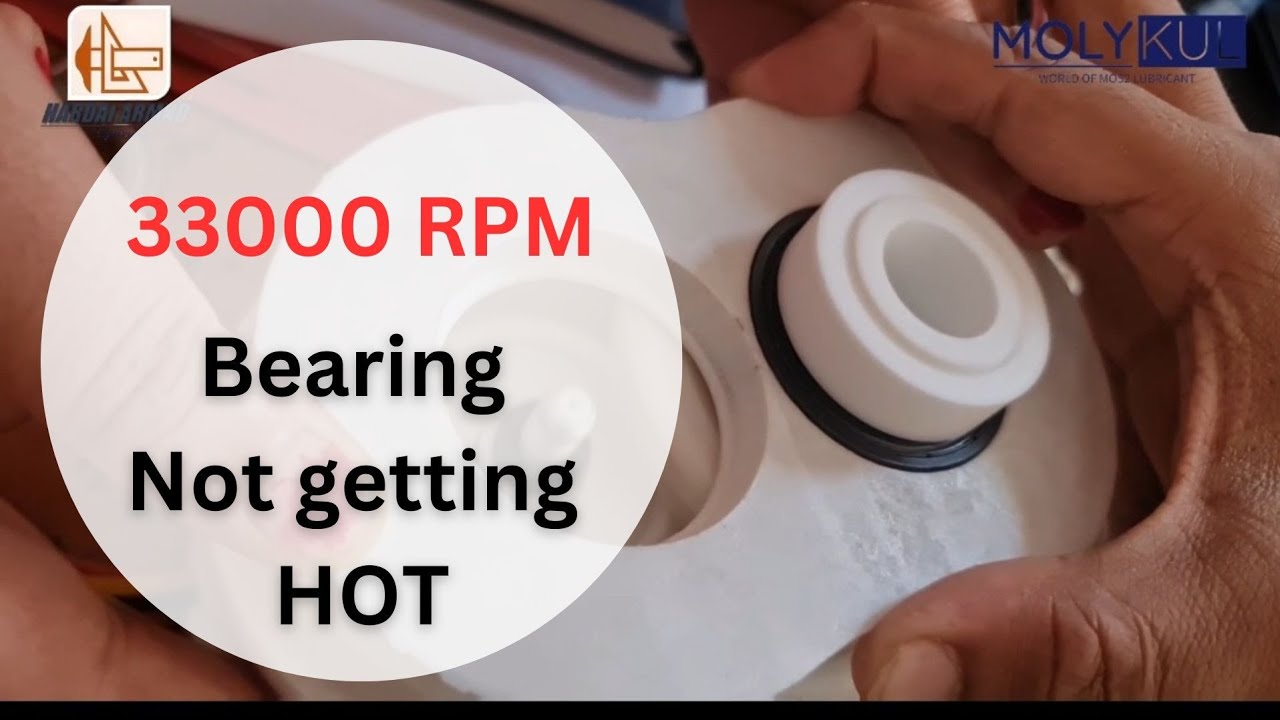 High Speed Bearing test without oil/grease | MoS2 Coated bearing Not ...