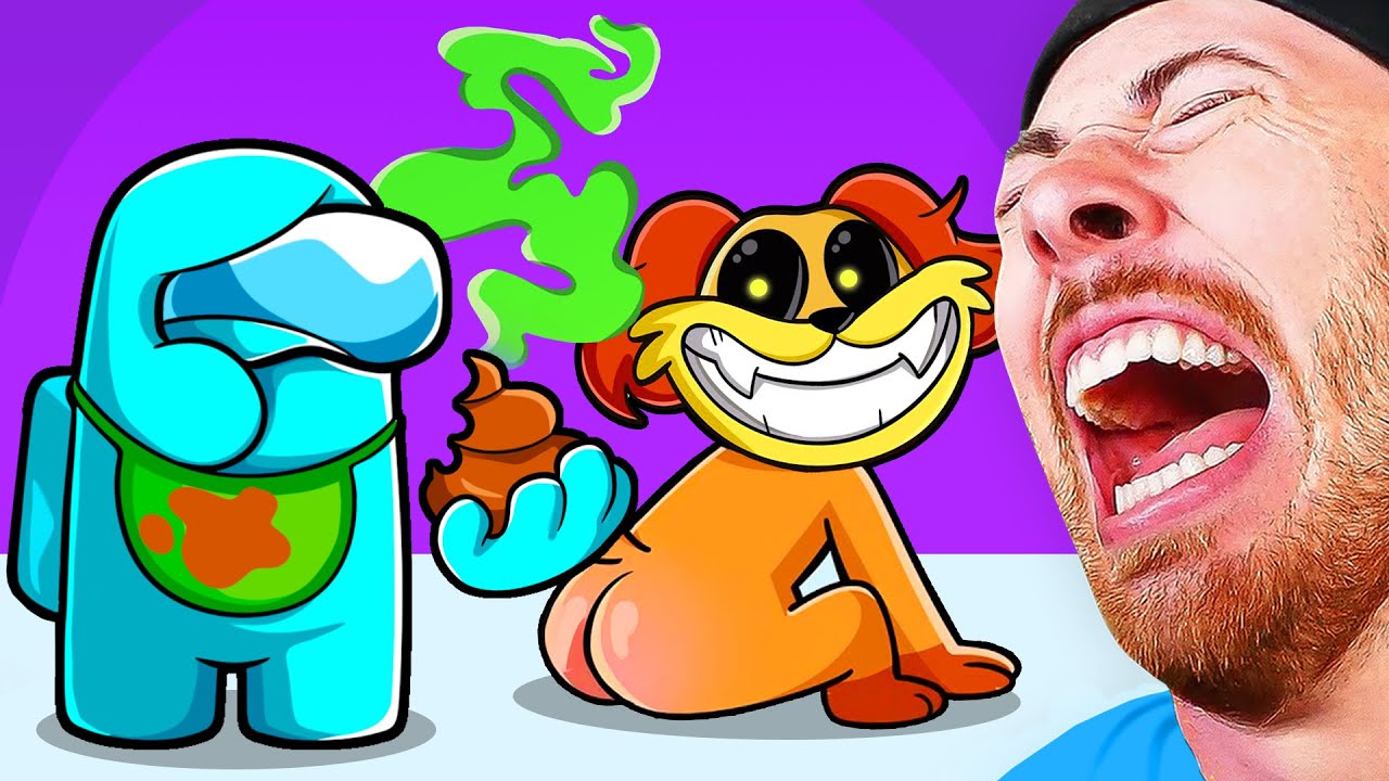 FUNNY ANIMATIONS That will Make you LAUGH (Among Us Poppy Playtime ...