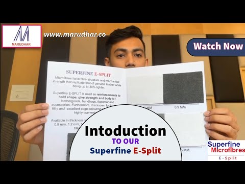 Superfine Microfibre E SPLIT, the material which is a Game Changer in ...