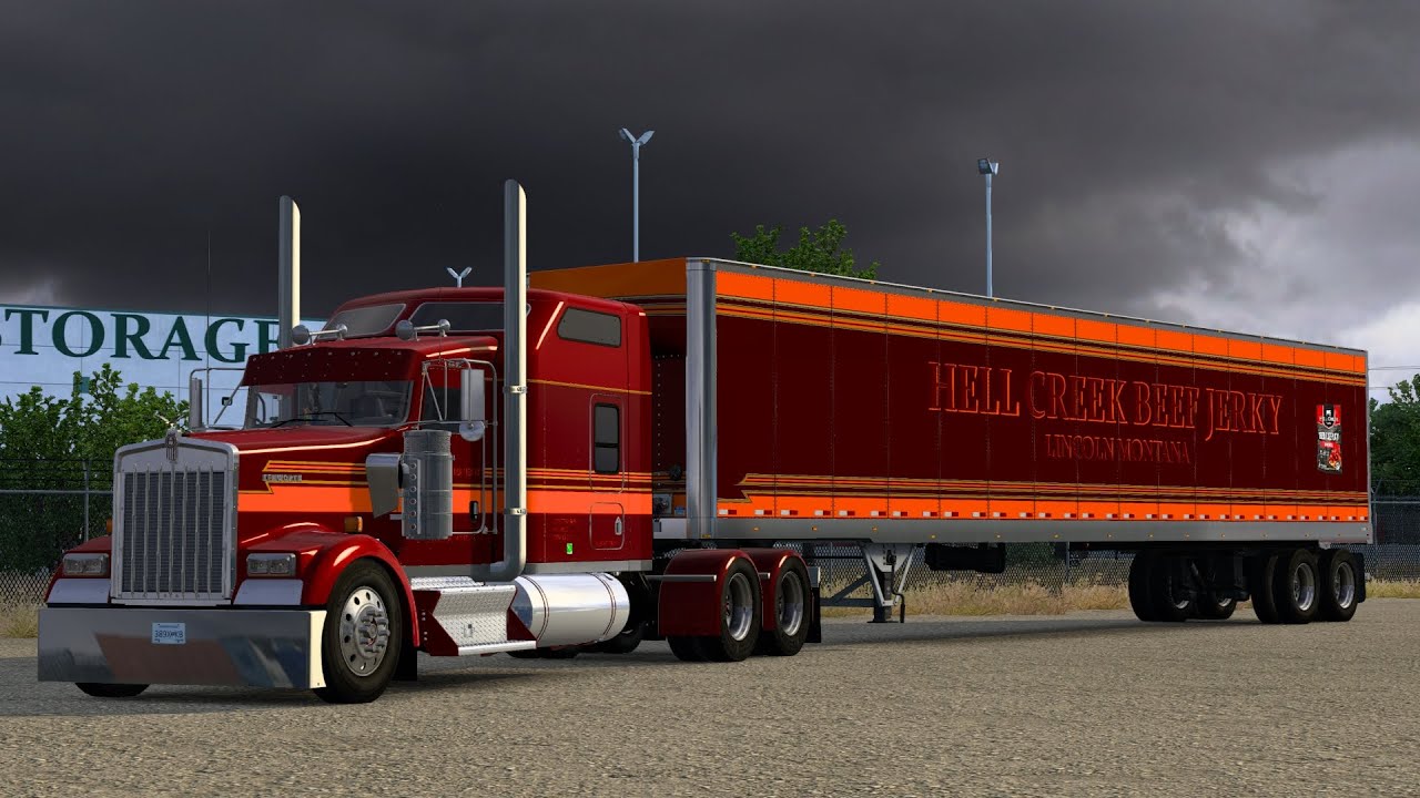 ATS Kenworth W900 Lincoln MT - Kalispell MT Zeemods C16 ATS Montana ...