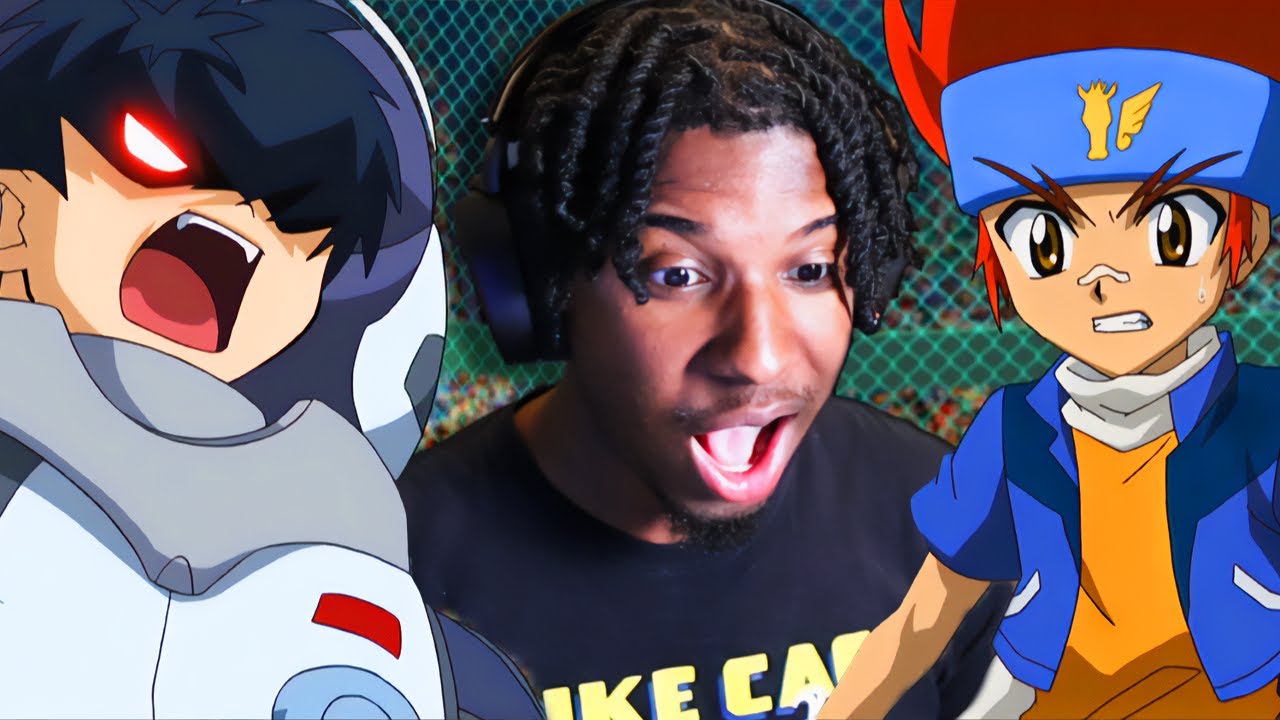 WWE CAGE MATCH WITH BEYBLADES?!?! FIRST TIME WATCHING BEYBLADE METAL ...