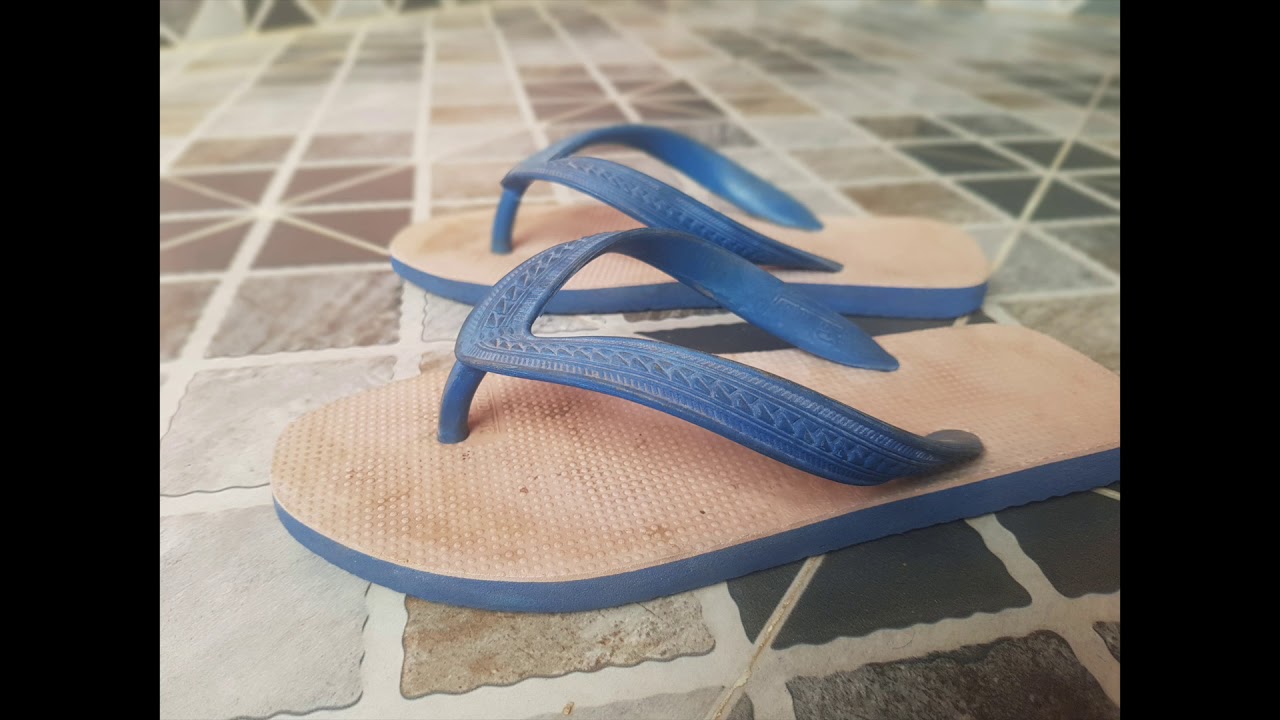 Footsteps - Slippers on Concrete Walk - Slow to Fast - YouTube