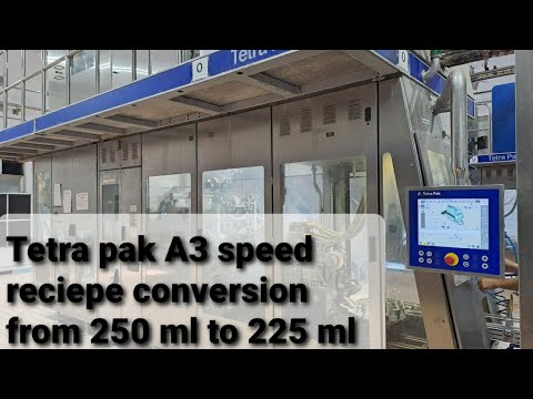 tetra pak a3 speed 225 ml HI conversion from 250 ml normal - YouTube