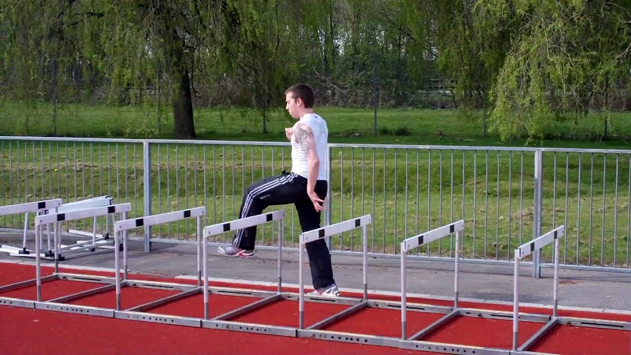 Hurdle Walkover Drill 4 Athlete 2 - YouTube