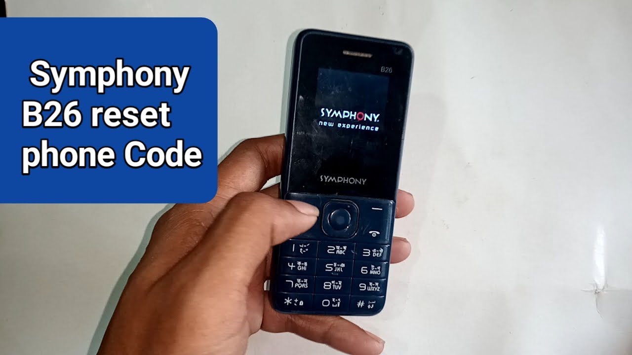 symphony b26 reset phone code - YouTube