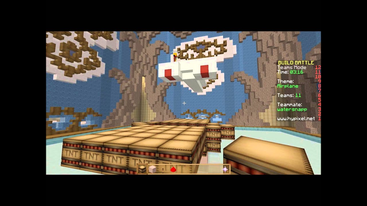 MineCraft MiniGame Build Battle! - YouTube