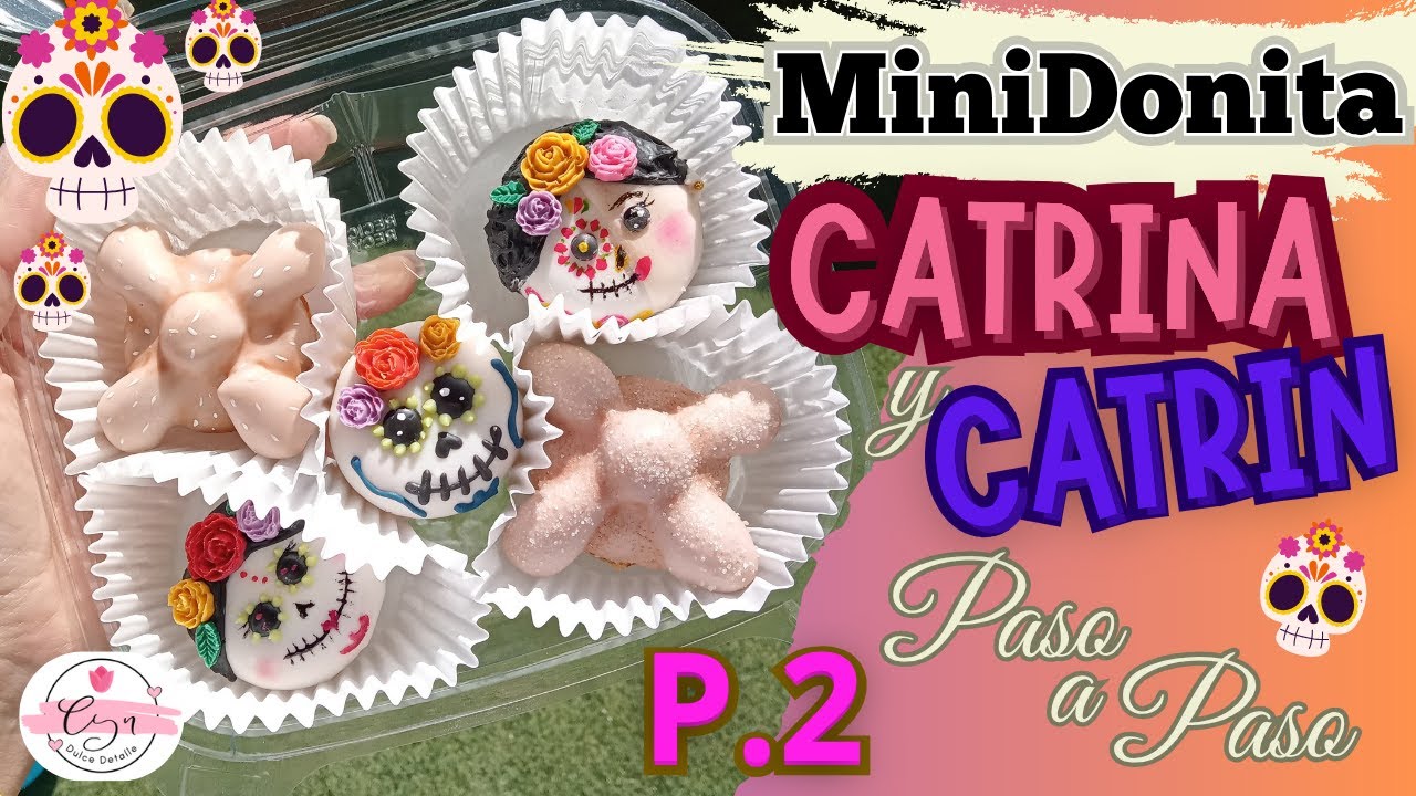 Transforma tus MiniDonitas en Catrina y Catrin 💀🍩 ! Idea dulce para Dia ...