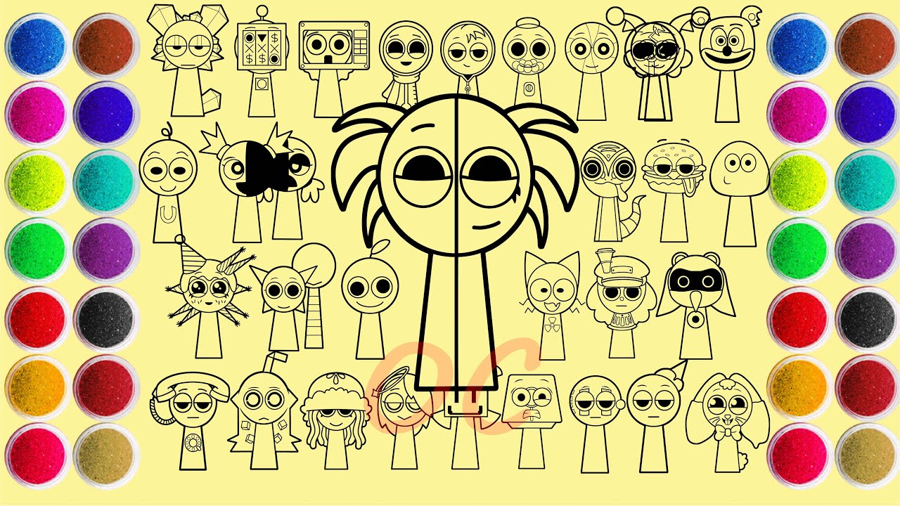 Drawing Sprunki OC All Characters - Incredibox Sprunki - YouTube