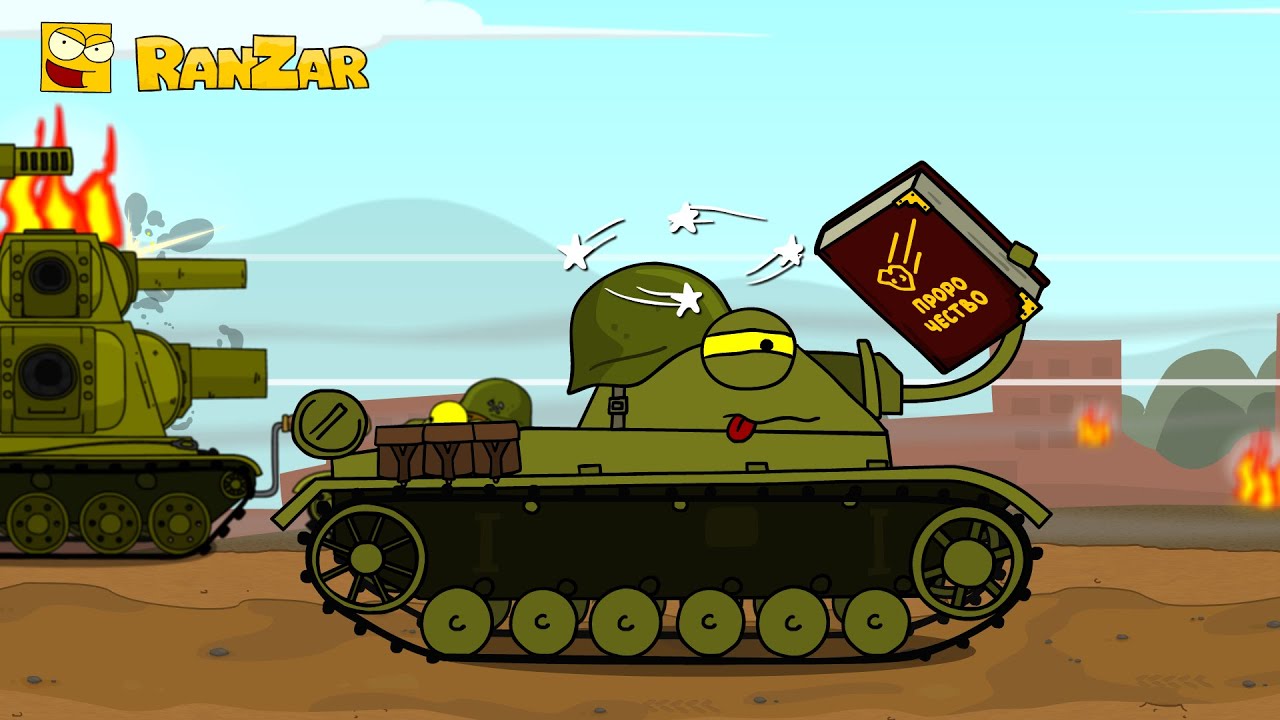 Emergency launch of KV-44 HAE Part 11 RanZar Cartoons about tanks - YouTube