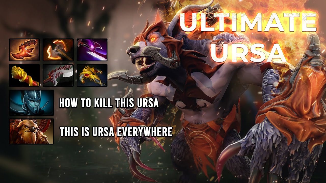 What an Incredible Ursa Late Game Hard Carry Battle Between Enemy Team ...