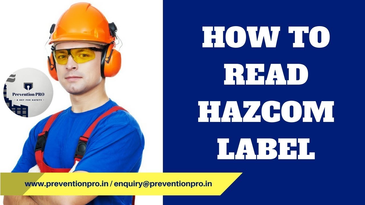 How to read a HAZCOM Label. - YouTube