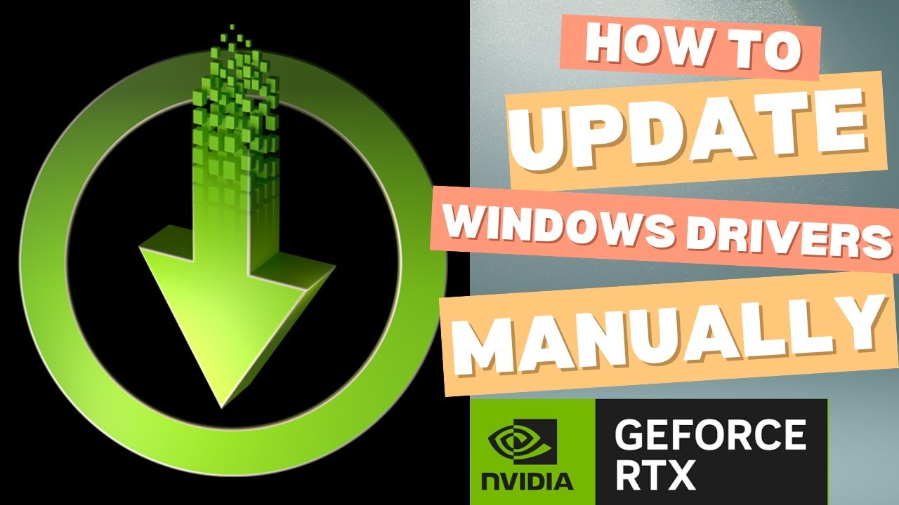 Updating NVidia Drivers Manually - Installing Windows Drivers Manually - YouTube