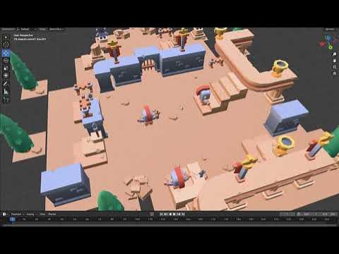 3D Ancient Minimap Medium Poly Model in Blender - YouTube