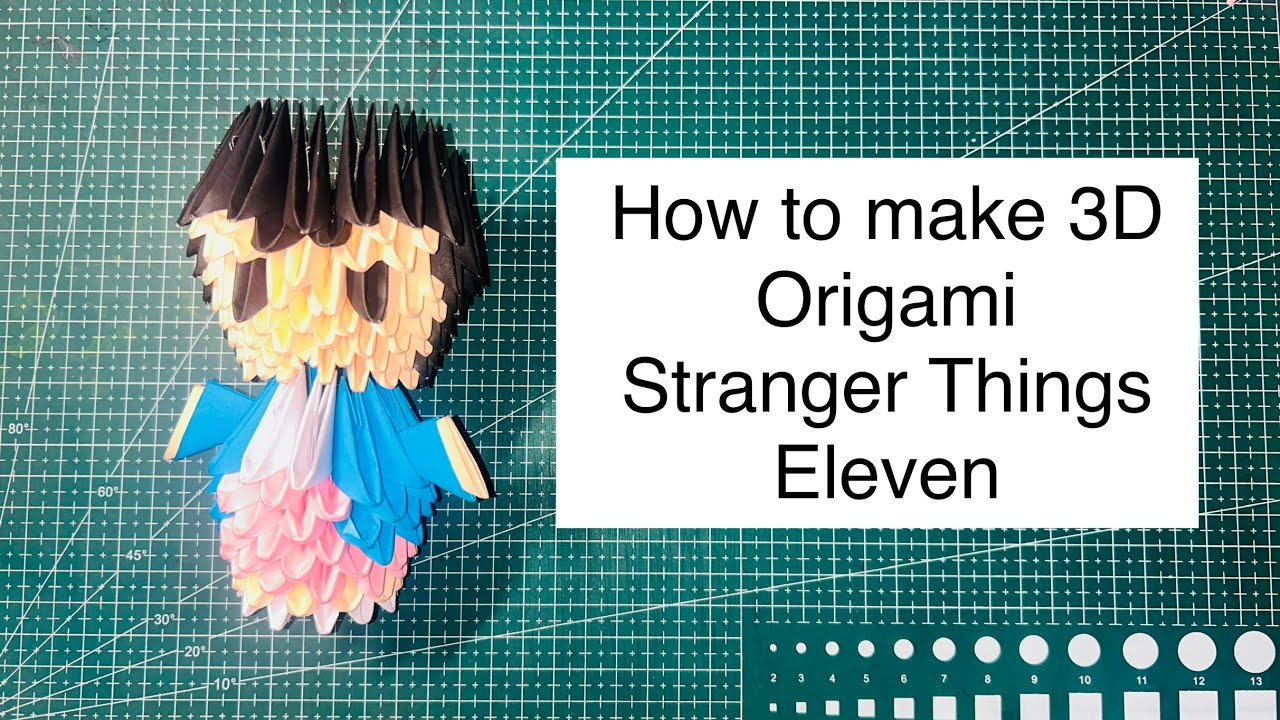 3D Origami Stranger Things Eleven: How to make Origami Stranger Things ...