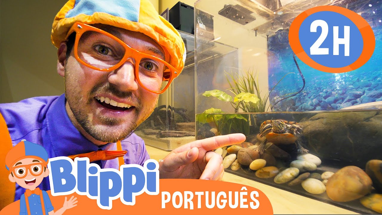 ♒ Blippi Visita o Centro de Ciência do Pacífico! ♒ | 2 HORAS DO BLIPPI ...