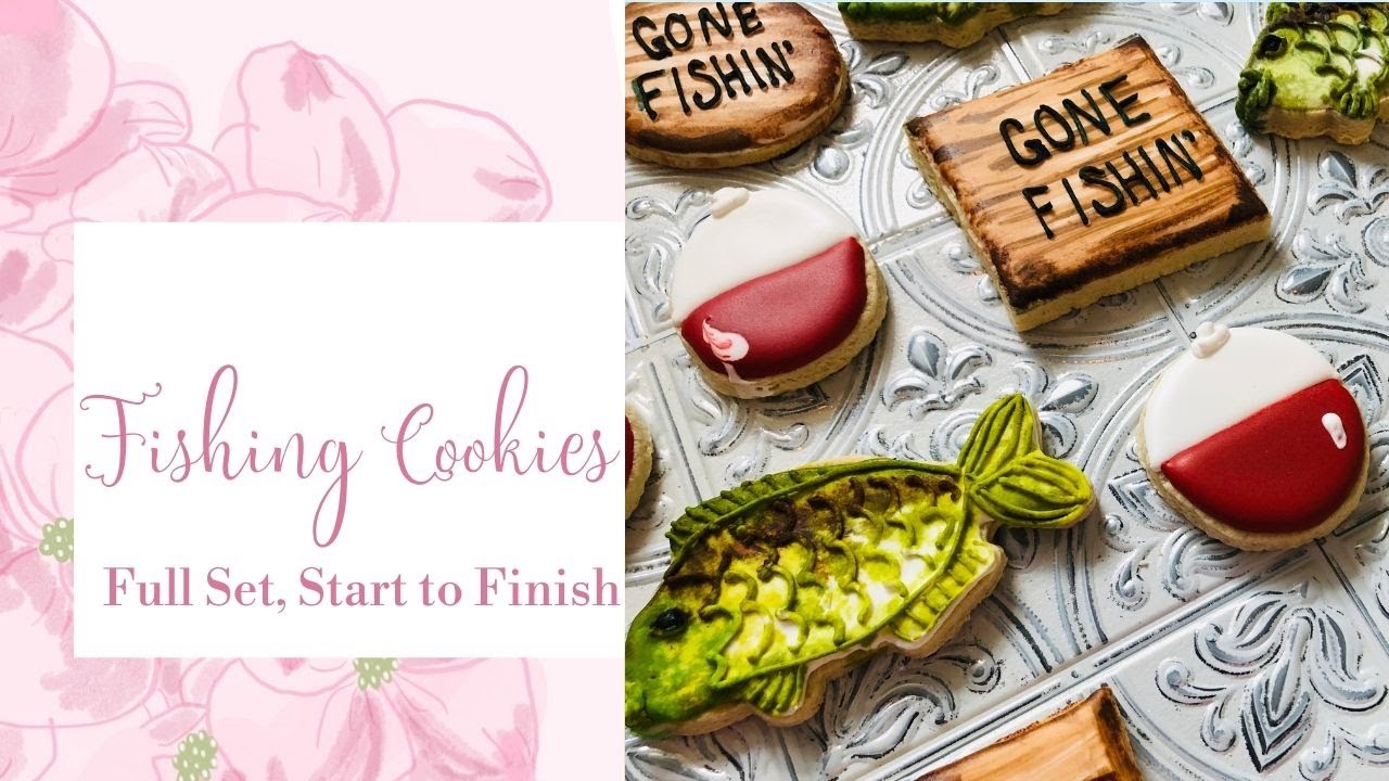 How to make Fishing Cookies- Fishing Sugar Cookies - YouTube