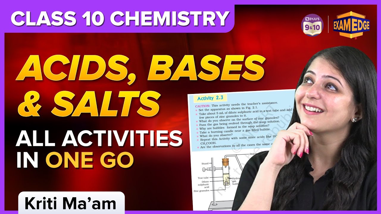 Exam Edge: All NCERT Activities in 1 Go | Acids, Bases and Salts ...