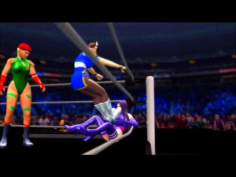 WWE 12 Cammy/Chun-Li Vs Morrigan/Psylocke