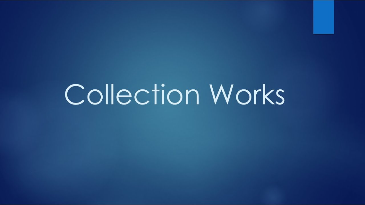 Lecture (2) Collection Works CEP352s - YouTube