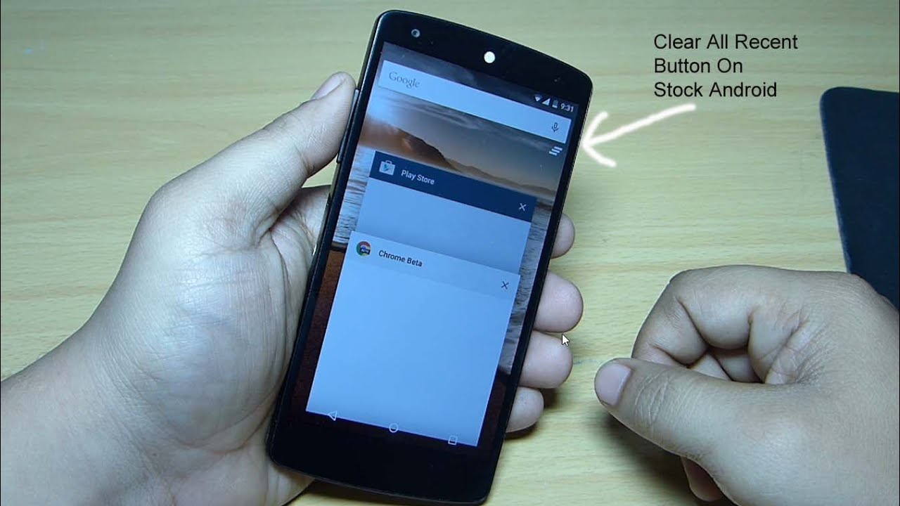 How To Add Clear All Recent Button On Stock Android - Nexus 5 - YouTube