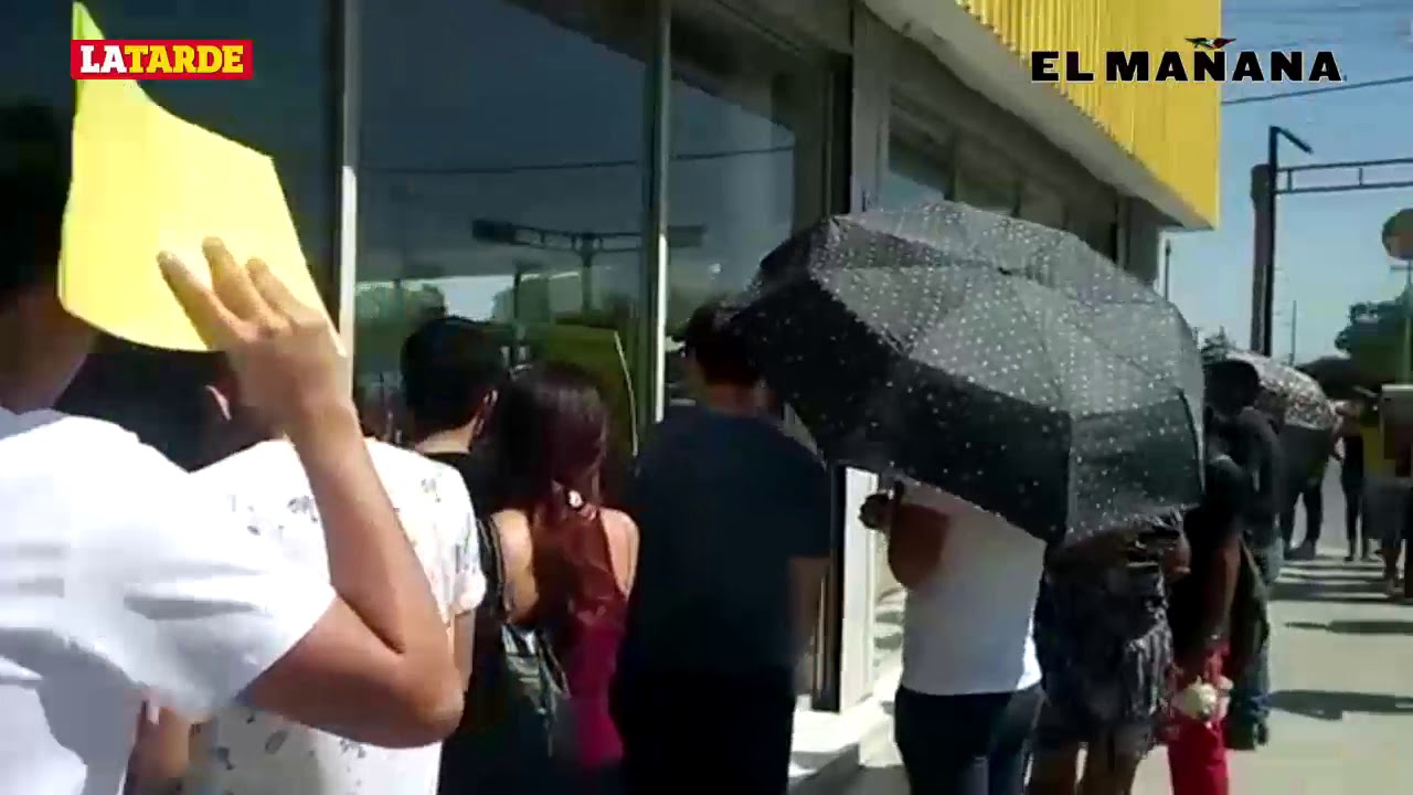 largas filas - YouTube