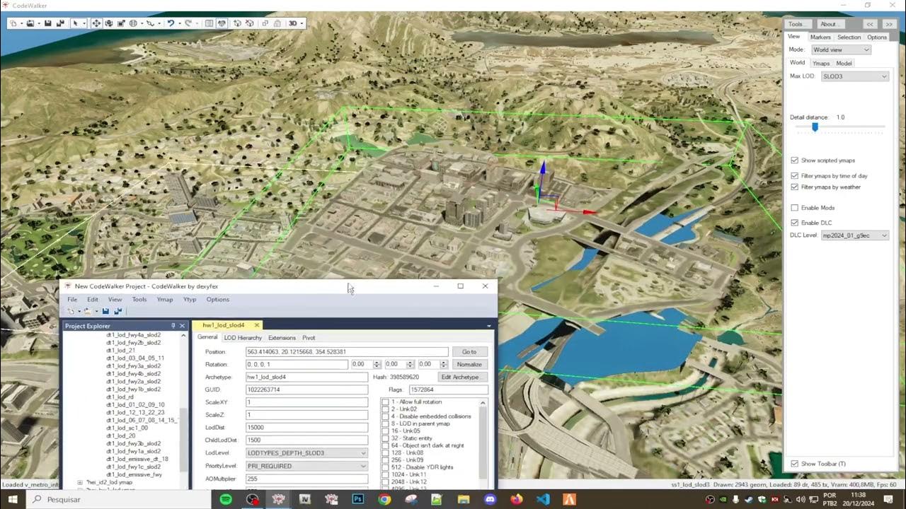 Como extrair um mapa LOD Chunk do GTA 5 usando o codewalker - YouTube